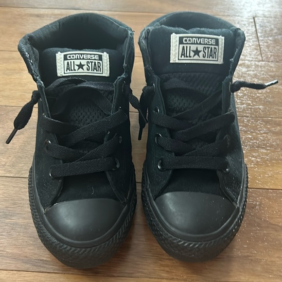Converse | Shoes | Converse Midi All Black All Stars Size 3y Nwot ...